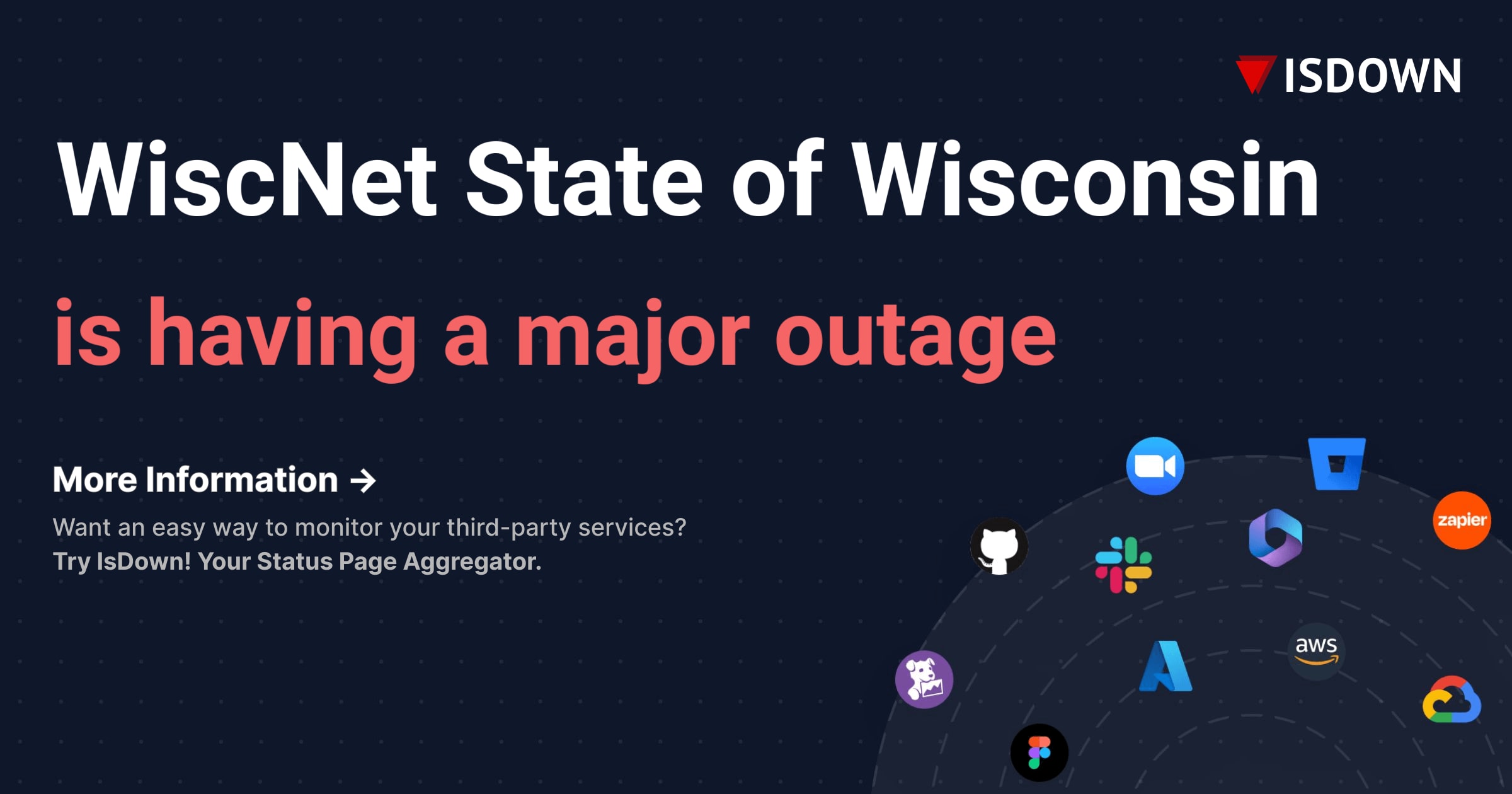 Is WiscNet State of Wisconsin Down? Check the current WiscNet State of Wisconsin status & outages